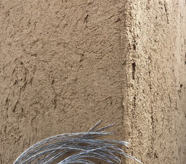 [USD 12.77] Tamped earth walls inside and outside yellow mud walls folk ...