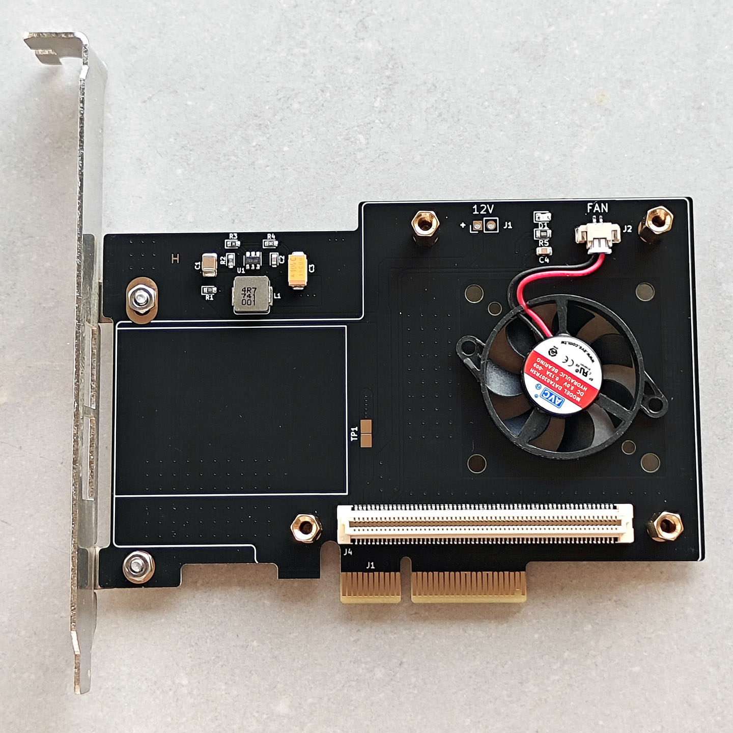 OCP转PCIE广达10G万兆网卡转接卡 CX341a沉金版10000Mbps网卡