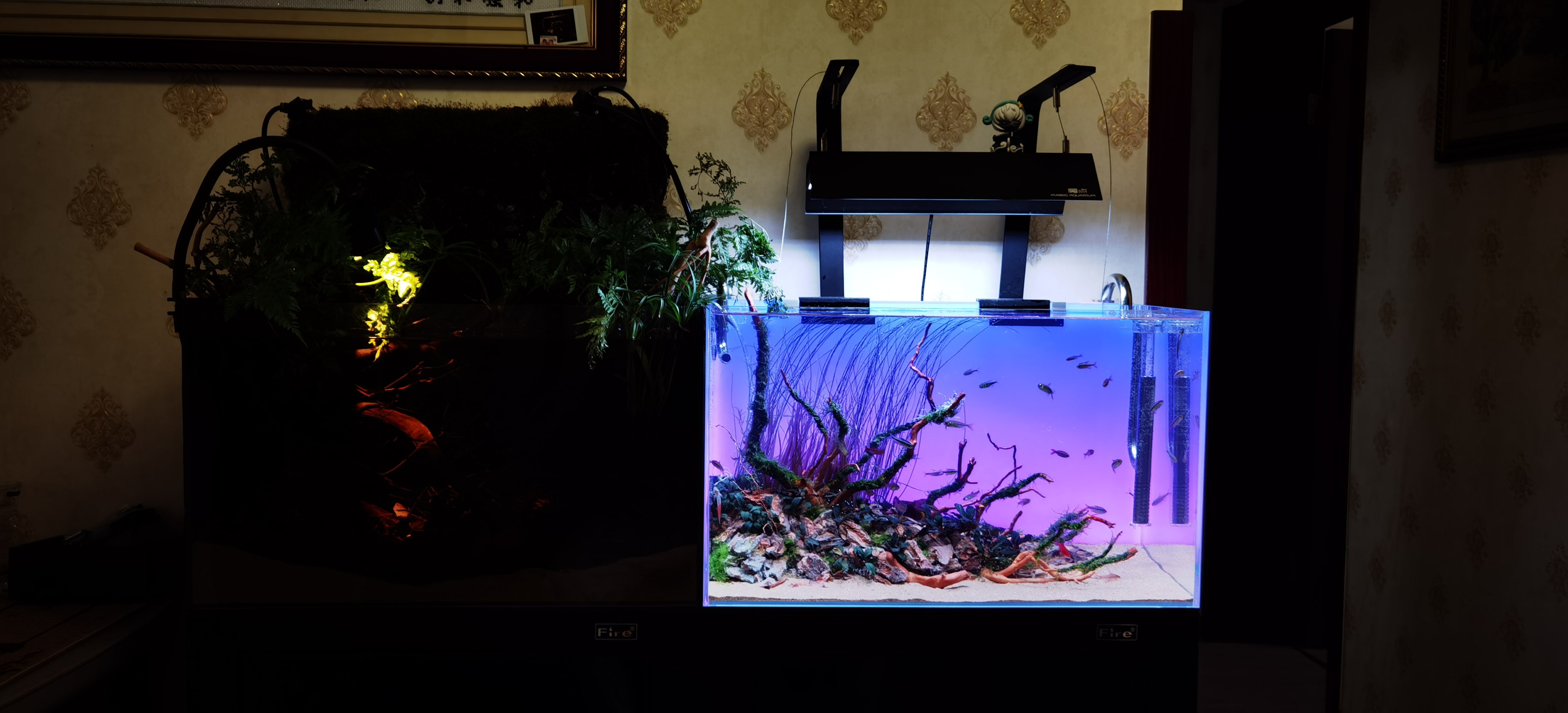 [USD 8.32] The background lamp board of the RGB fish tank in Shenghu ...