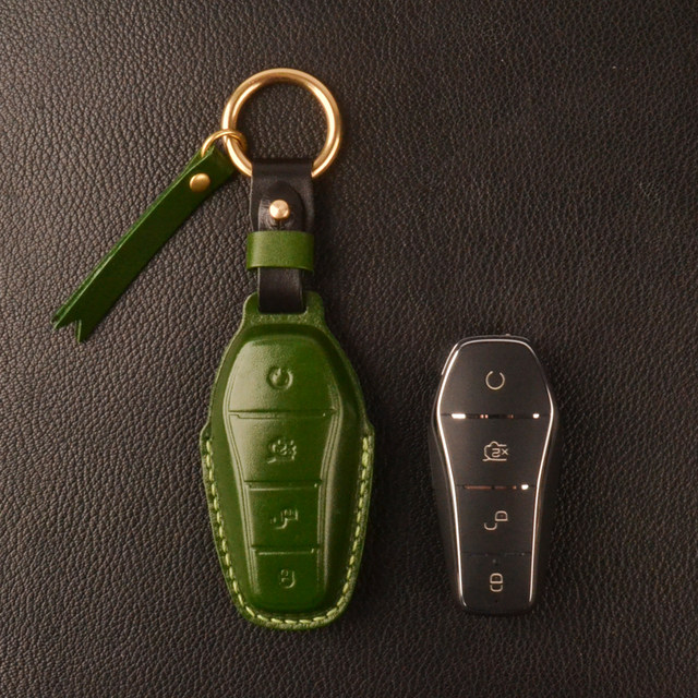 Suitable for BYD key cover Qin plusdmi Song max Yuan pro Han EV Tang DM dolphin car leather bag ...