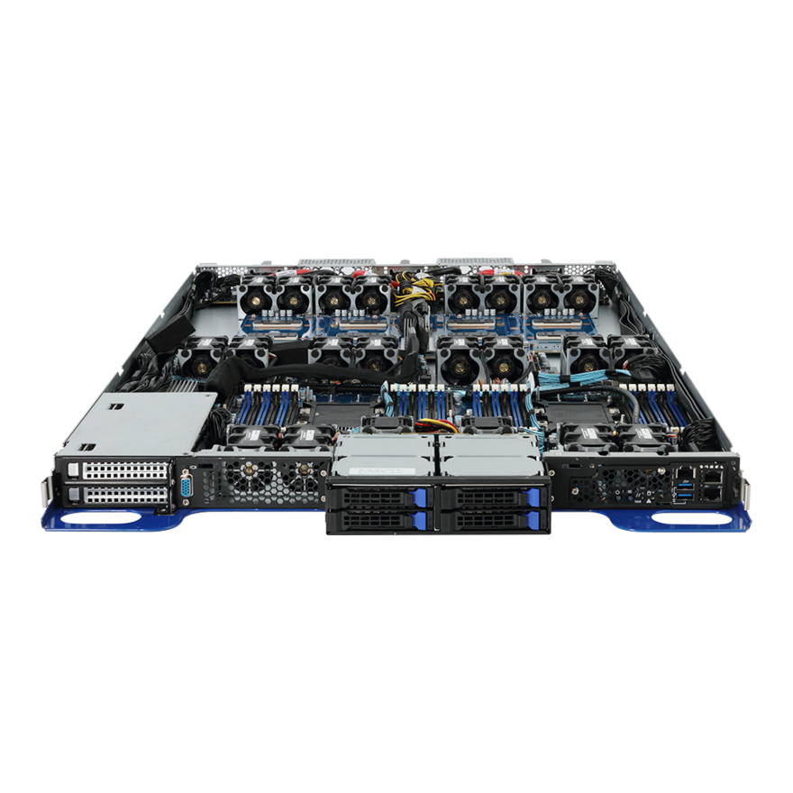 技嘉双路运算伺服器 Gigabyte T181-G20 SXM 4GPU伺服器 企业级伺服器准系统