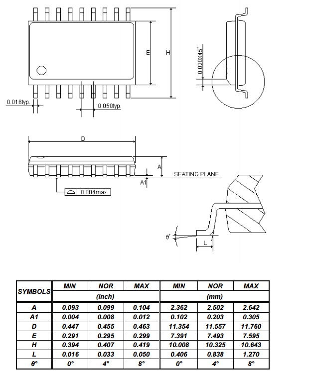 ssop16封装尺寸图-千图网