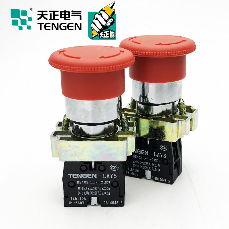TENGEN天正 LAY5-BS542金属急停开关按钮旋钮一常闭545 NP2 BE102是什么？它有什么作用？-开关按钮零件-淘宝好物网