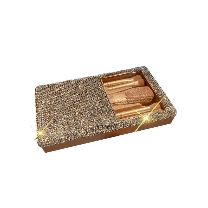 高颜值镶钻化妆刷套装128元值不值？_化妆刷_淘宝美妆网