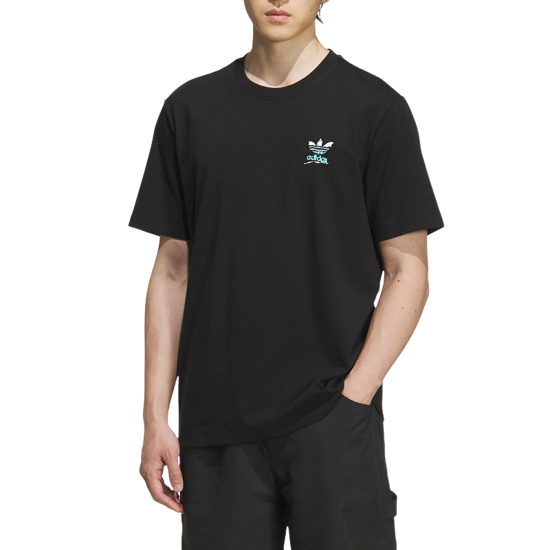 adidas阿迪达斯三叶草新款男棉质复古运动宽松短袖T恤宽松KD1838