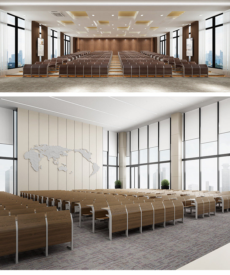 8JDK学校阶梯教室课桌椅大学上课报告厅联排椅子大型会议室座椅-阿里巴巴