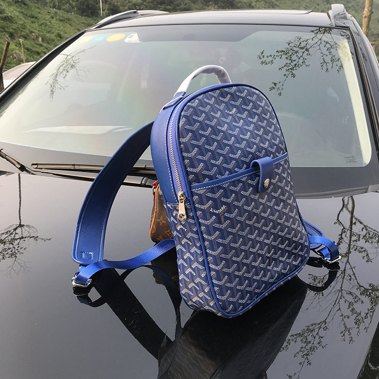 2020 new leather goya backpack travel backpack goyard student bag ...