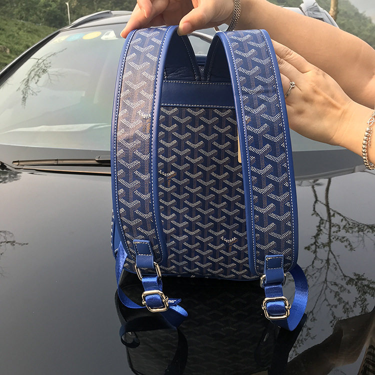 2020 new leather goya backpack travel backpack goyard student bag ...