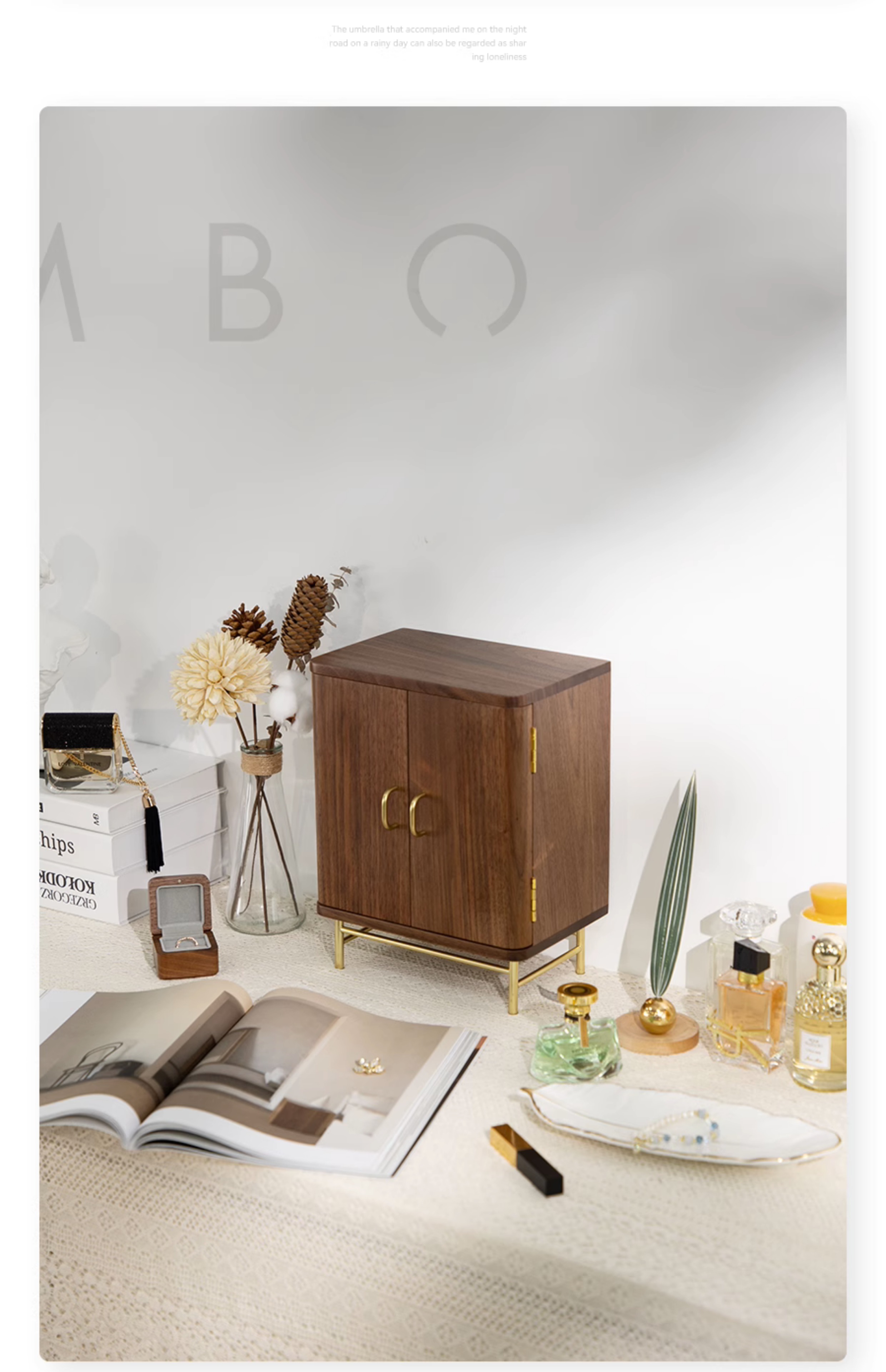 IYR7【中古柜首饰盒】创木工房樱桃木黑胡桃实木质收纳盒摆件乔迁-阿里巴巴