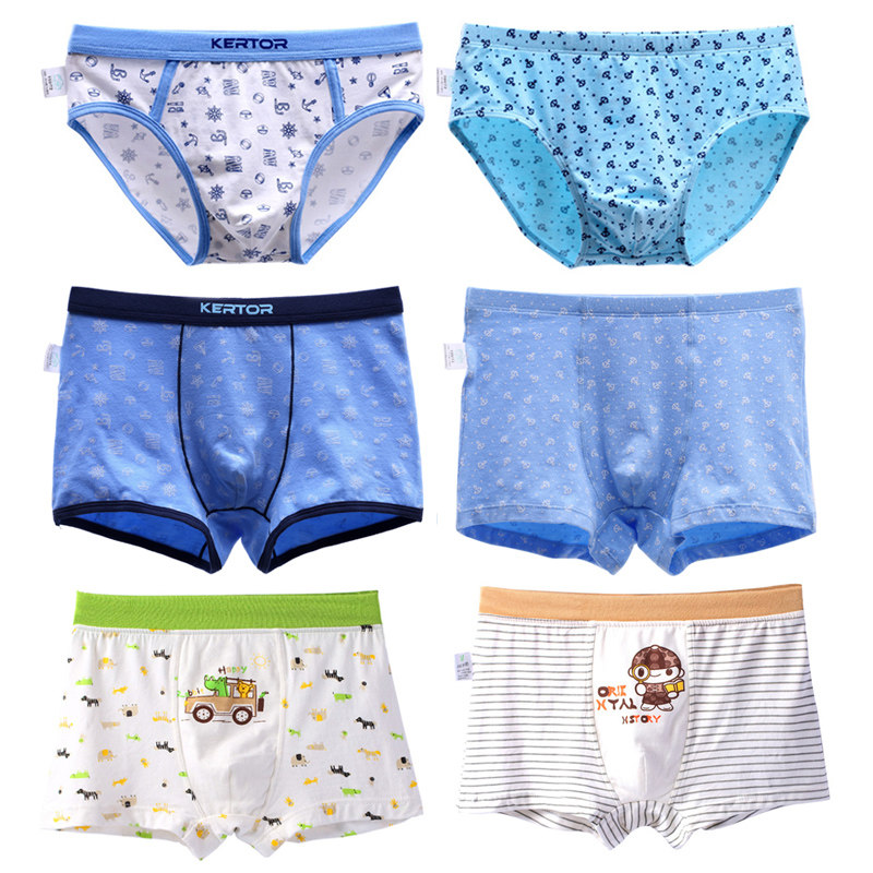 Children underwear boys cotton big children boxer Junior high school ...