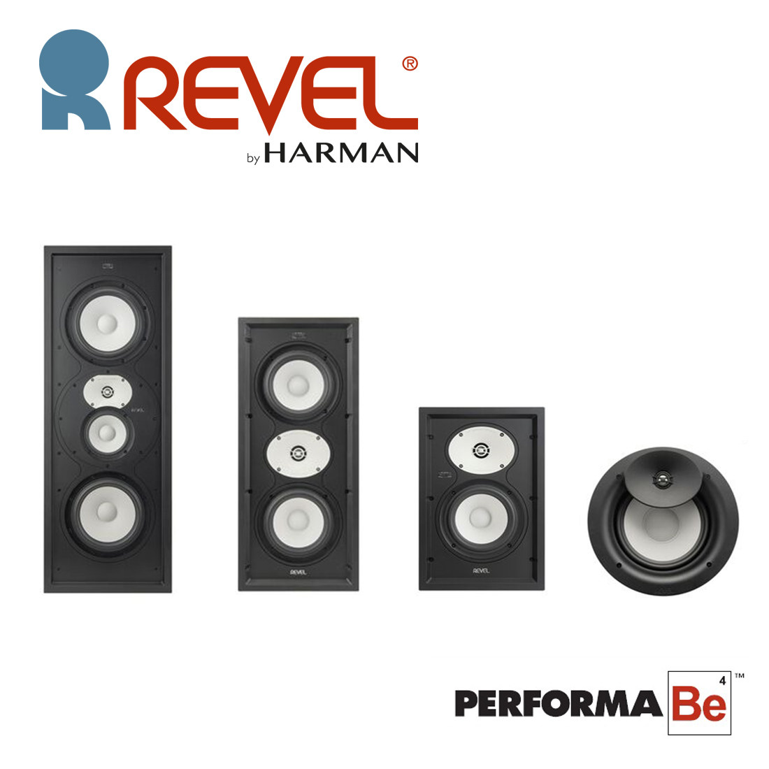 REVEL銳威PerformaBe W228/W226/W126/C128 鈹高音嵌入式音箱