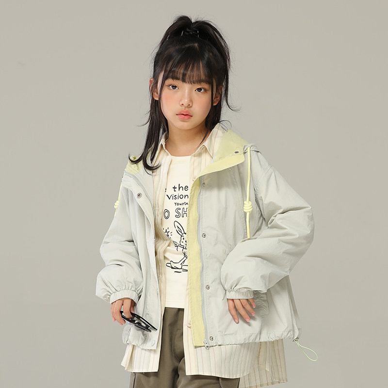Trendy color-blocked jacket for girls, the new favorite for autumn ...