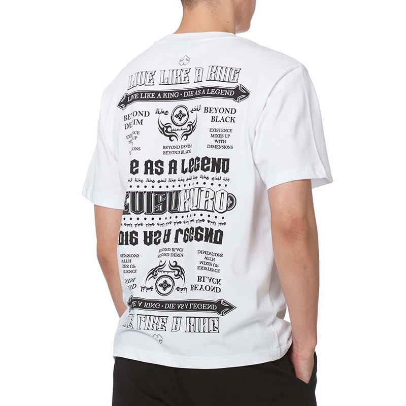 EVISU EVISUKURO 19SS men and women with the same pattern printed short ...