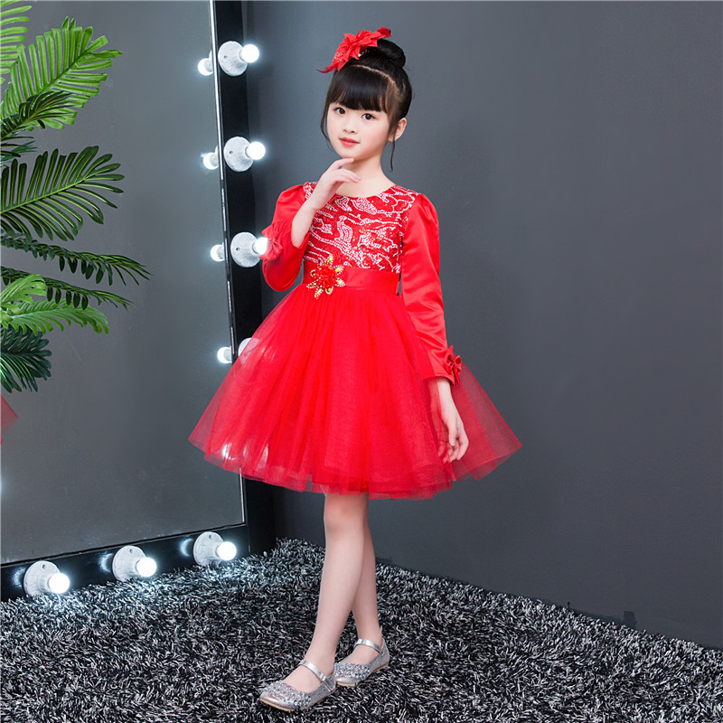 girls princess ballet chorus dresses Long sleeve children's Princess ...
