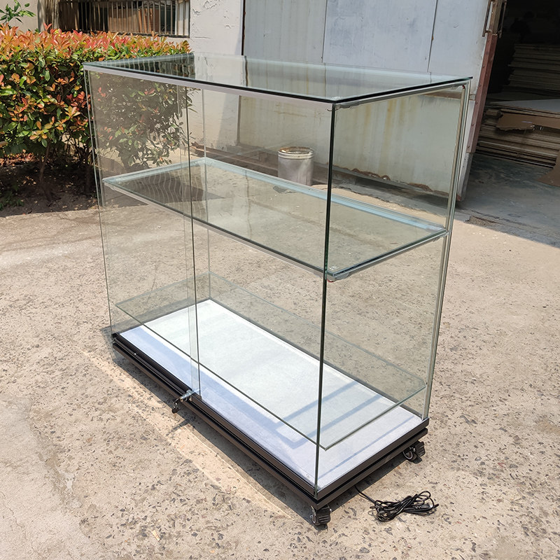 [USD 114.05] Floor-to-ceiling glass display cabinet Antique souvenir ...