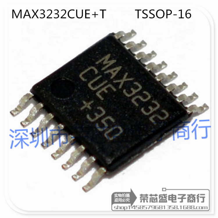 MAX3232CUE+T MAX3232CUE TSSOP-16 RS232收發器 全新原裝正品