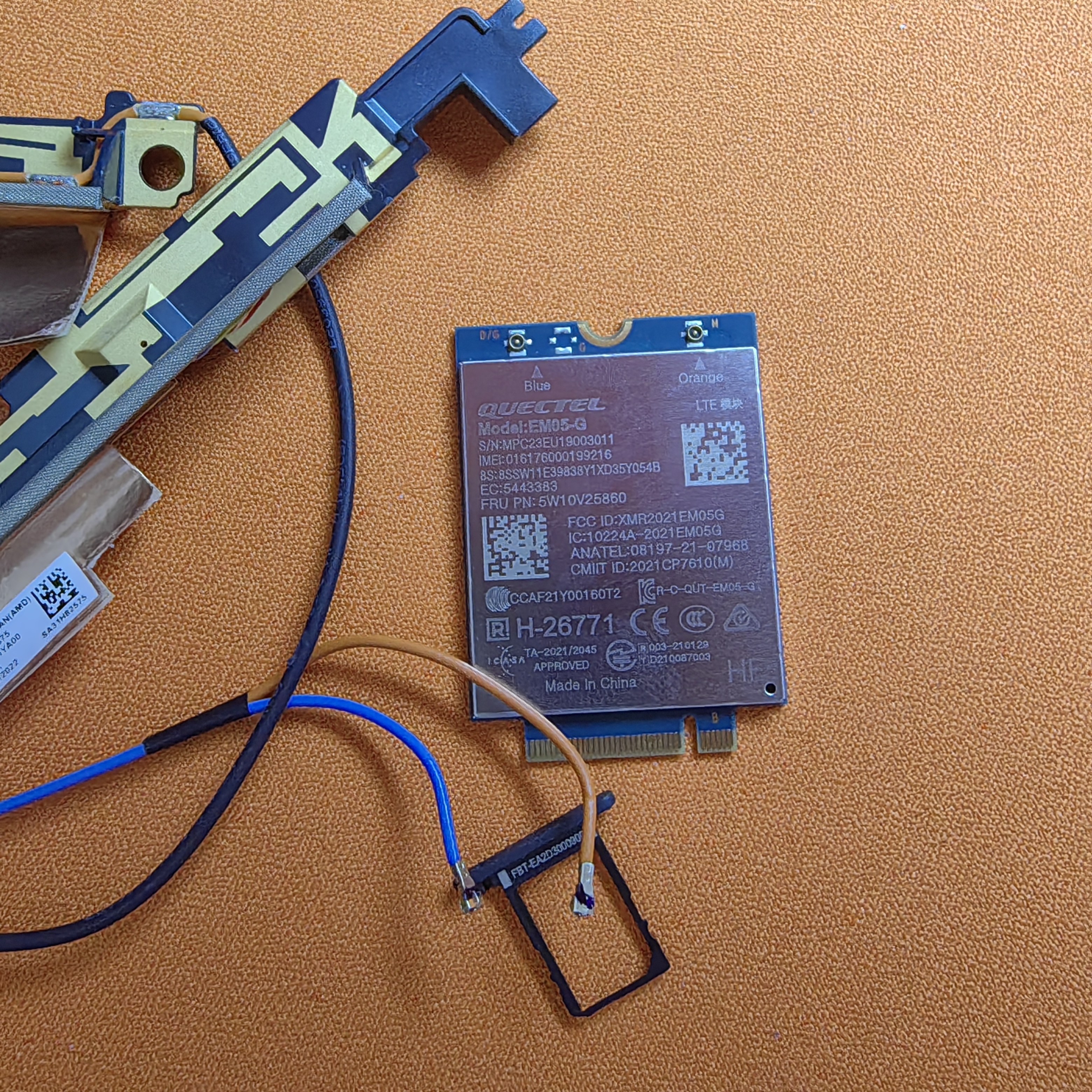 Lenovo ThinkPad T14 P14S Gen3 Original Antenna Card Tray Em05-G 4g ...