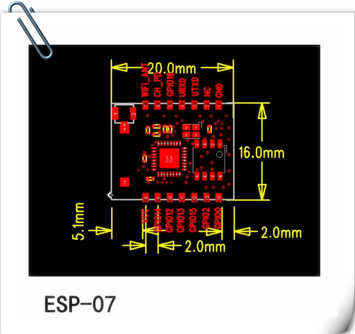 ESP-07 ESP-07S ESP-M1 ESP8266串口WIFI远程无线控制 WIF模块-阿里巴巴