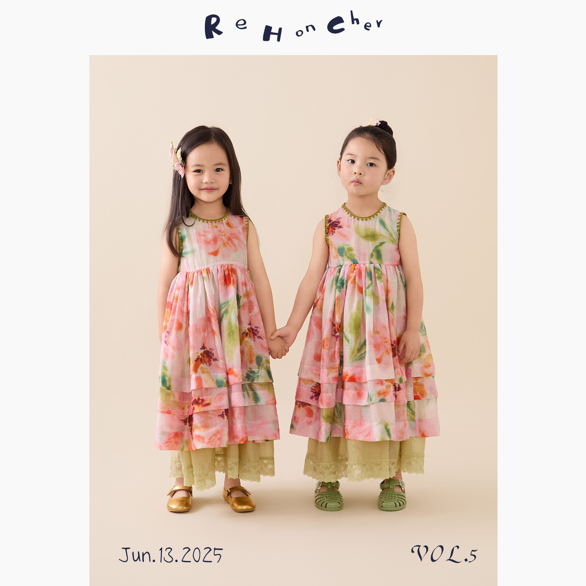 Rehoncher2025 summer "garden muse" art floral print vacation dress ...