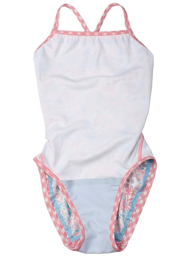 HOOG children's swimsuit female professional one-piece girl new high ...