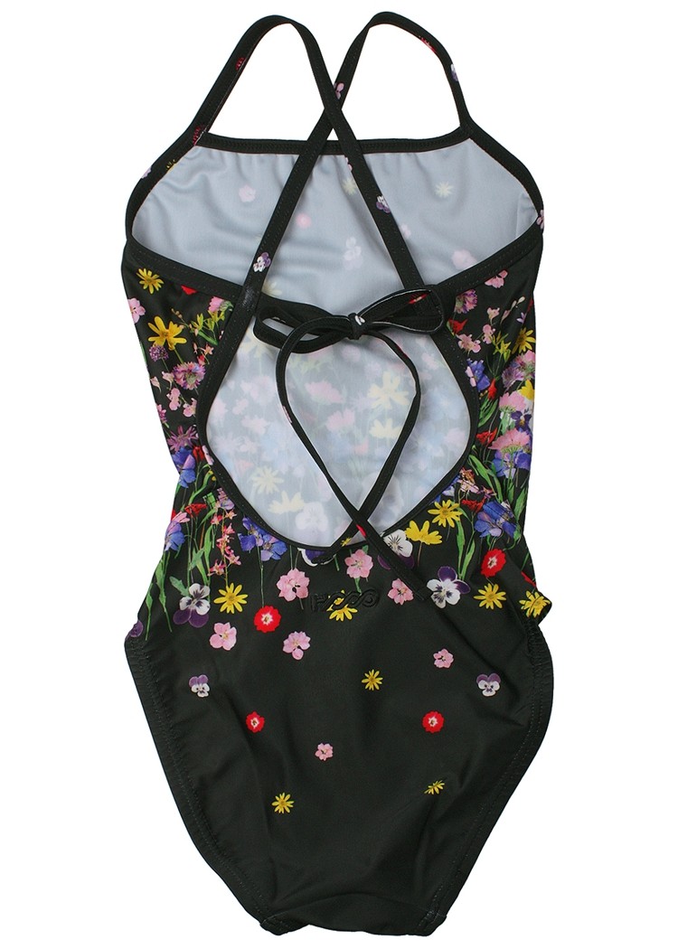 HOOG children's swimsuit female professional one-piece girl new high ...