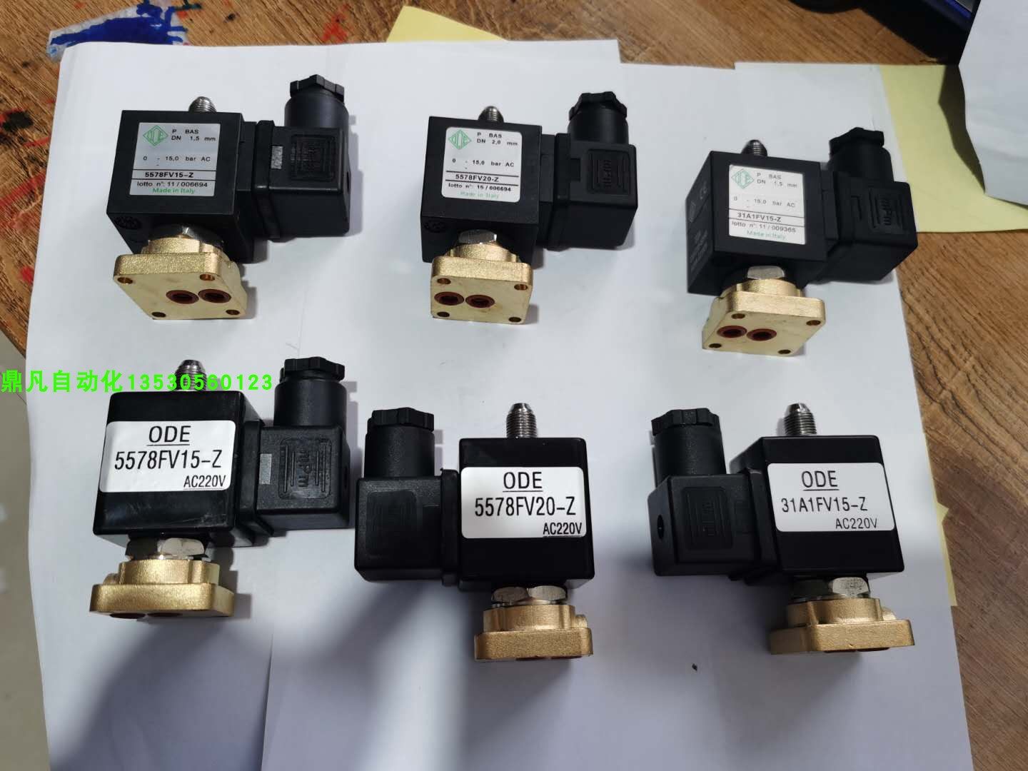 ODE solenoid valve Red Star intake valve 31A1FV15-Z 5578FV20-Z 31A1AV15 ...