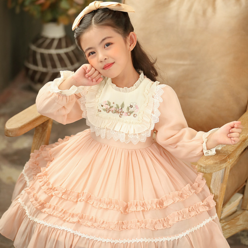 Children's Princess Style Cartoon Dress Lolita Dress Autumn New Vintage ...