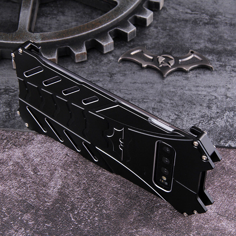 R-Just Batman Shockproof Aluminum Shell Metal Case with Custom Bataran ...