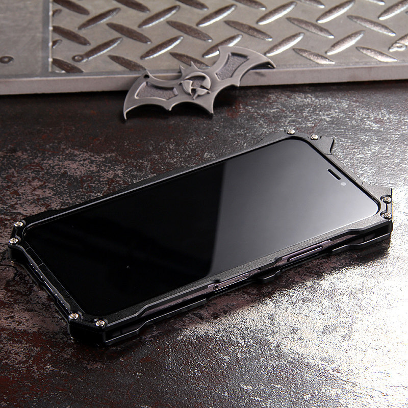 R-Just Batman Shockproof Aluminum Shell Metal Case with Custom Bataran ...