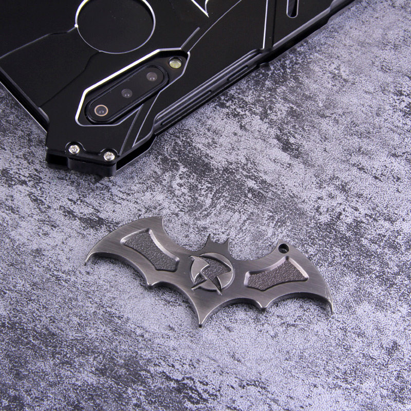 R-Just Batman Shockproof Aluminum Shell Metal Case with Custom Bataran ...