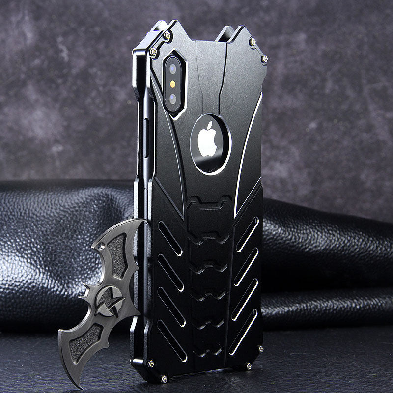 R-Just Batman Shockproof Aluminum Shell Metal Case with Custom Bataran ...