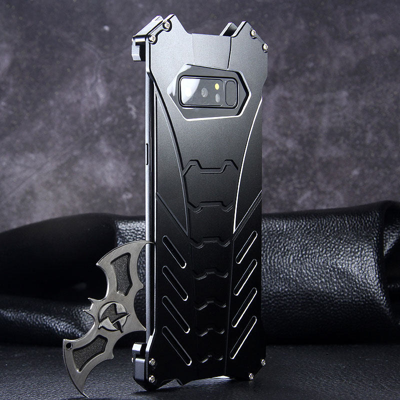 R-Just Batman Shockproof Aluminum Shell Metal Case with Custom Bataran ...