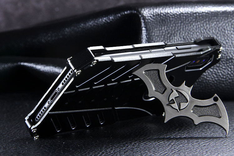 R-Just Batman Shockproof Aluminum Shell Metal Case with Custom Bataran ...