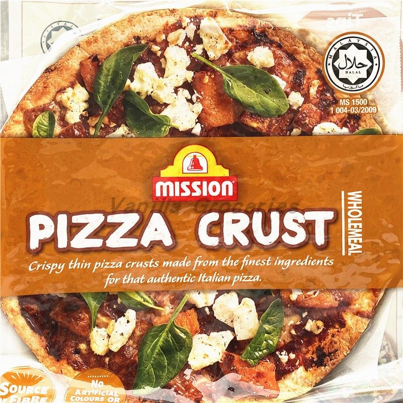 Mission Pizza Crust马来西亚麦西恩全麦/原味披萨饼底薄底2片装：在家也能轻松做出餐厅级美味披萨！-面包制作套装-淘宝好物网