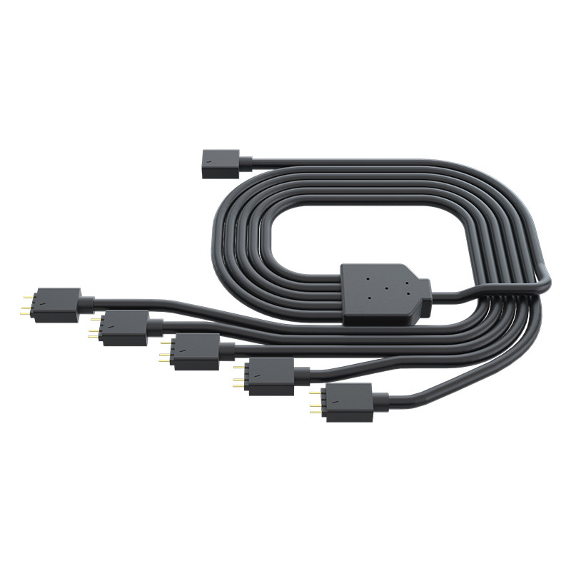 Cool Extreme ARGB one-fifth cable 1 minute 5 RGB 併 5V 3Pin transfer wire