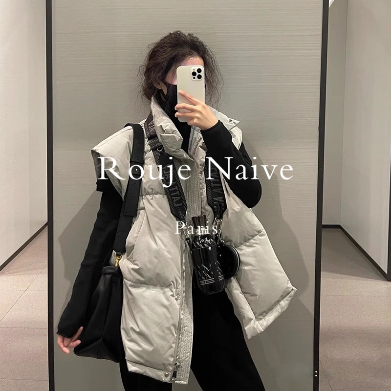 Rouje naive down vest - 2025 fall/winter new arrival: a preppy, warm ...