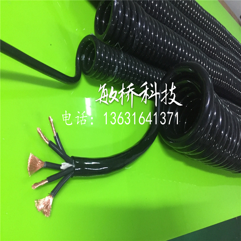 Guangdong spring wire PU spring wire spiral cable core 2 core 3 core 4 ...