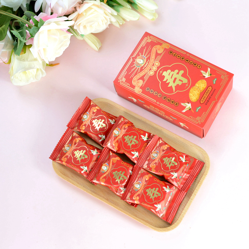Vikoi唯口爱福禄寿奇亚籽谷物饼干生日过寿红方盒40g/6袋装-阿里巴巴
