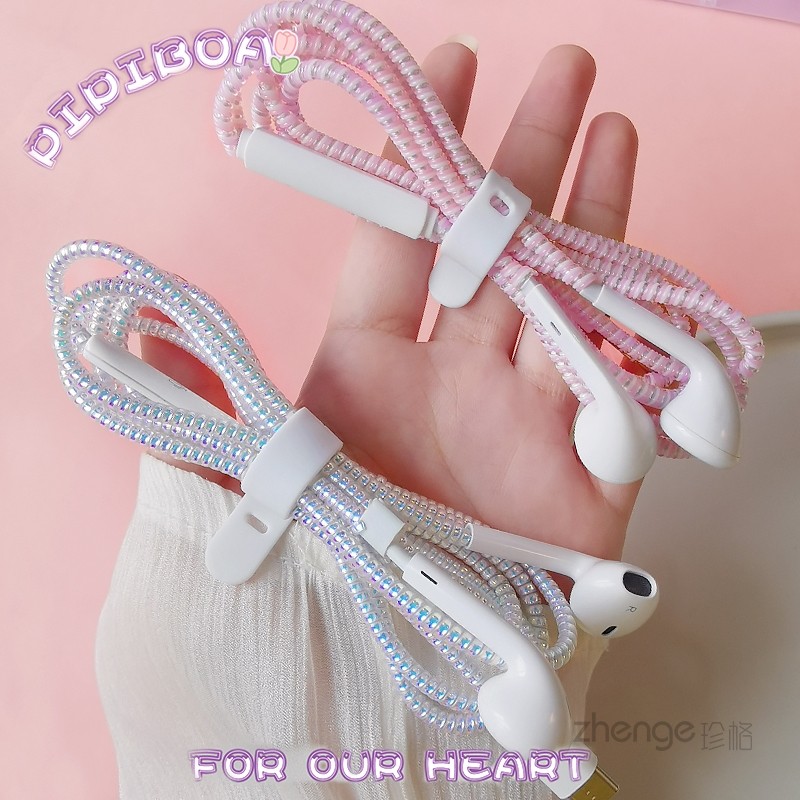 25th anniversary couple's style ins earphone cable protector | anti ...