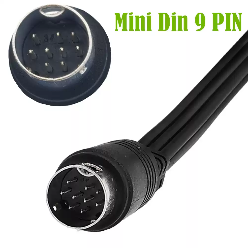mini DIN 9pin转6RCA音视频线9 Pin Audio and Video DIN Cable