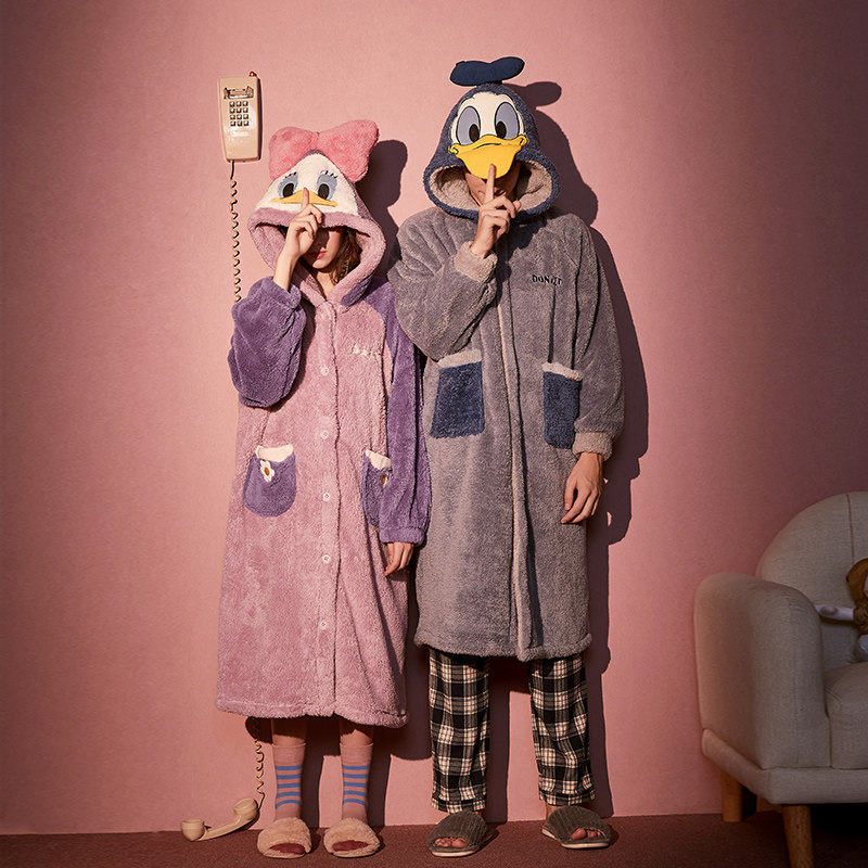 Gukoo / husk Disney autumn and winter Polar velvet female pajamas ...