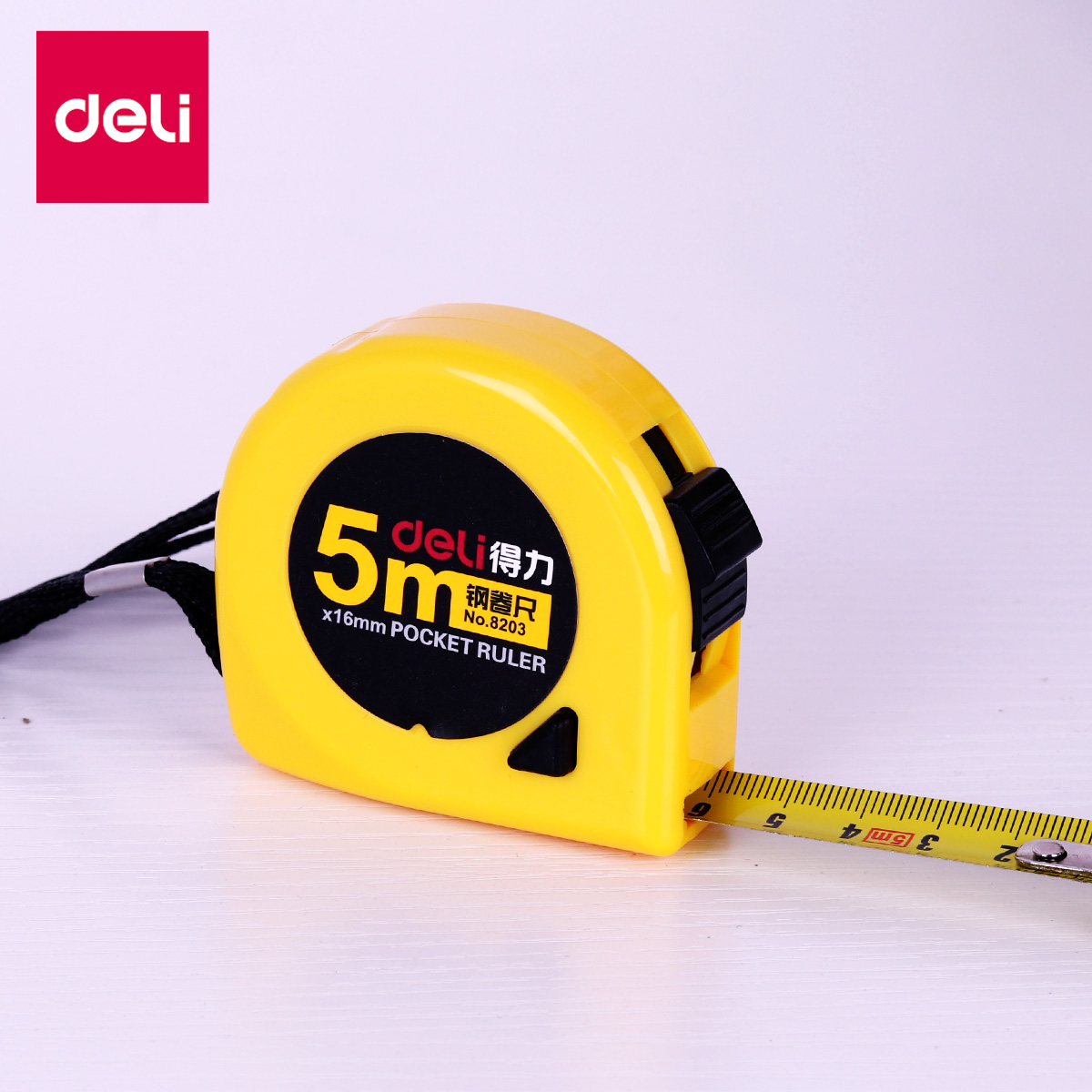 [USD 7.73] Deli 8203 Tape Measurement 5m Steel Scale Drawing Steel Tape Measurement 5m Tape ...