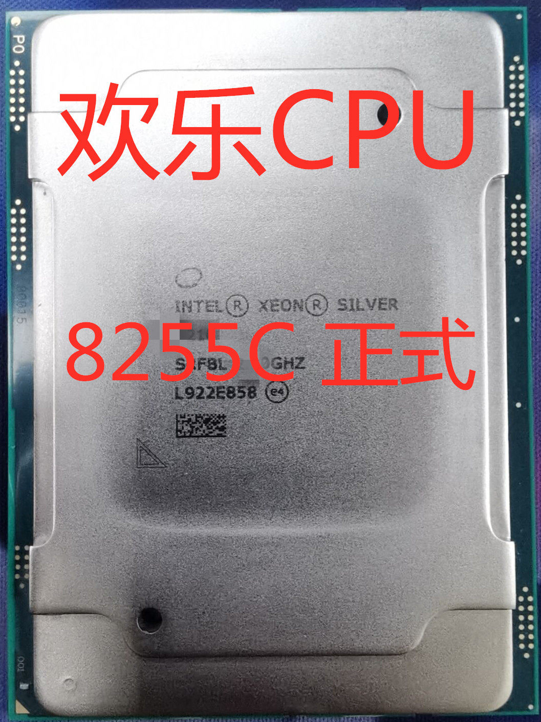 Intel Xeon Platinum 8255C伺服器CPU 24核48执行绪 LGA 3647脚位