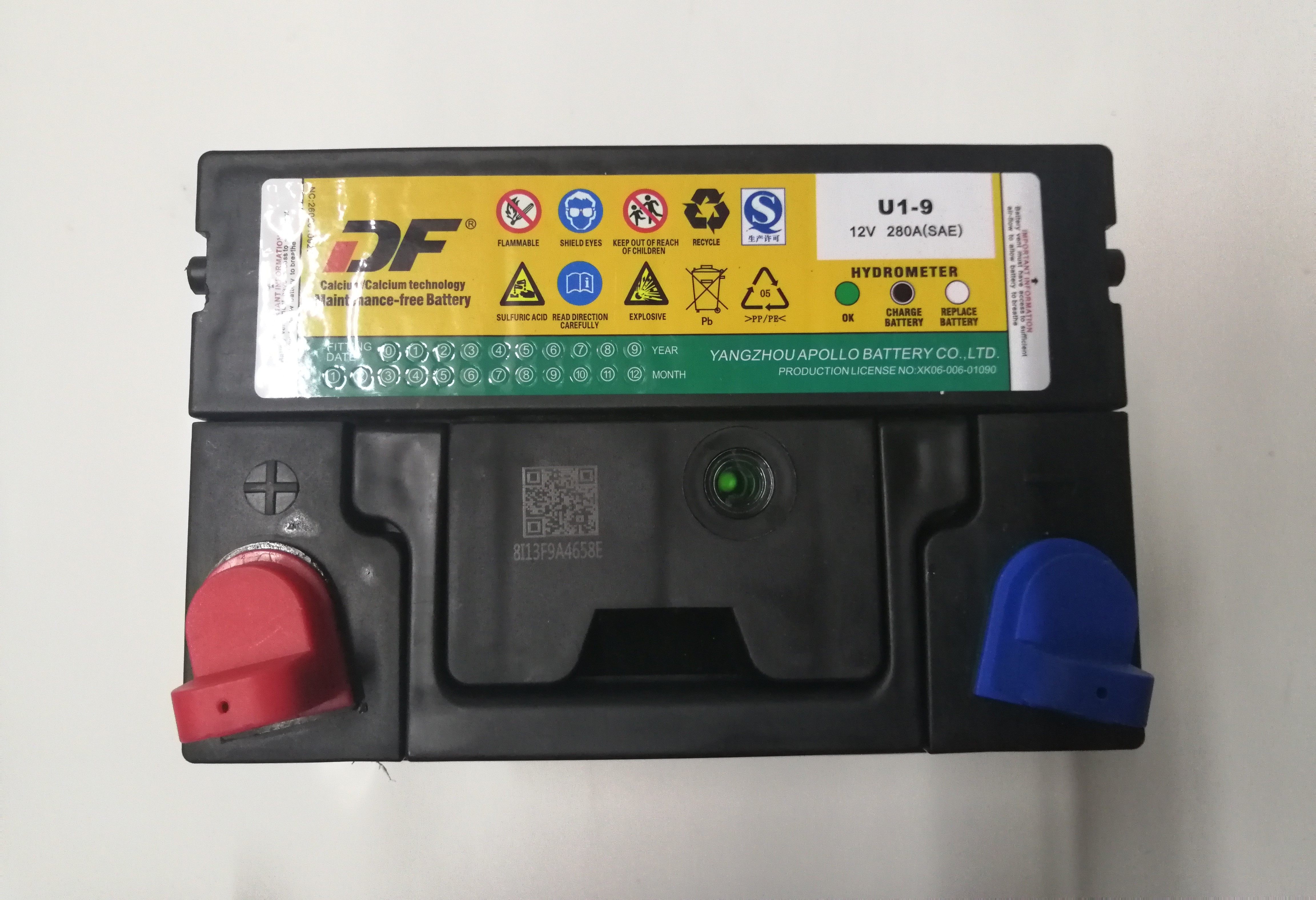 Ningbo auto battery Apollo battery U1-9MF generator set lawn machine ...