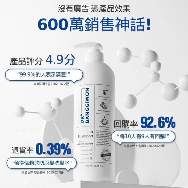 头皮屑顽固难缠？Dr.Banggiwon防脱洗发水护发素组合强势登场_洗发水_淘宝美妆网