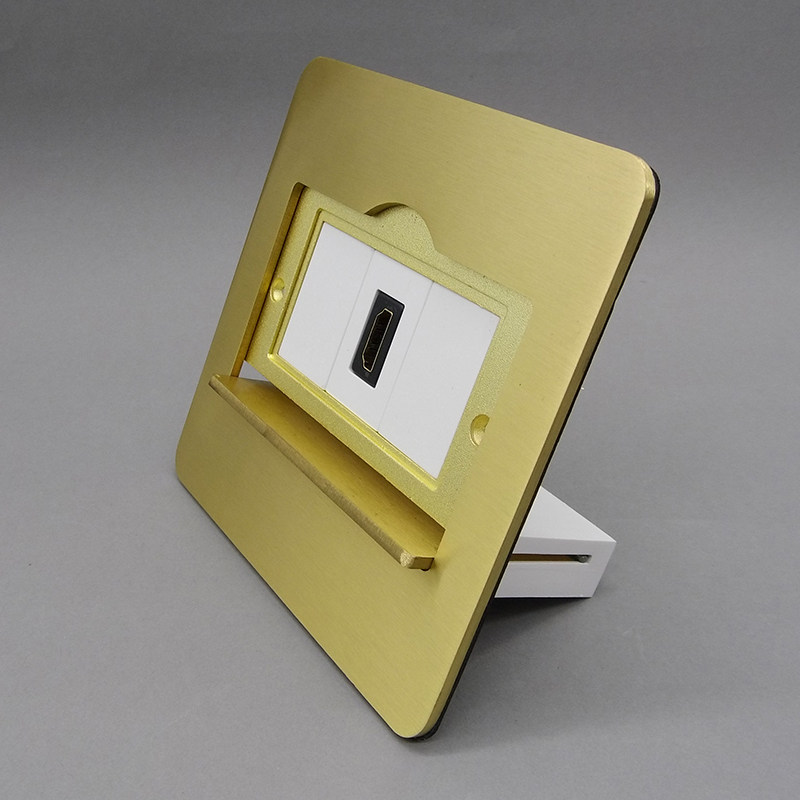 [USD 27.50] Hidden single open HDMI HD audio and video floor socket ...