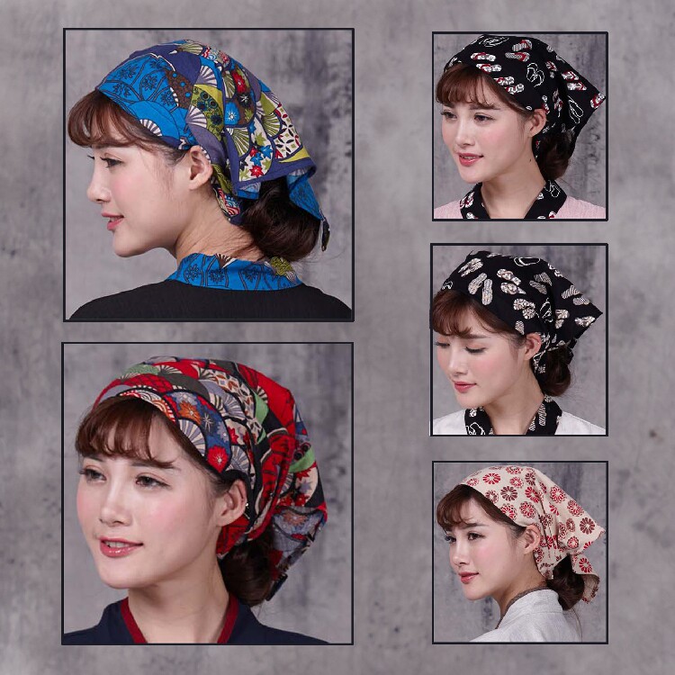 Japanese turban hat cuisine restaurant Japanese cuisine overalls turban ...