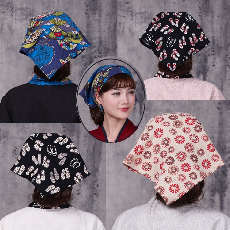 Japanese turban hat cuisine restaurant Japanese cuisine overalls turban ...