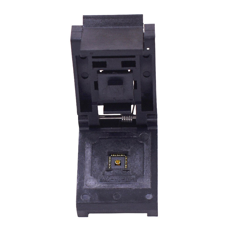 QFN40烧录测试座 QFN5X5-40L芯片插座 IC程式设计夹具 0.4mm脚距测试座