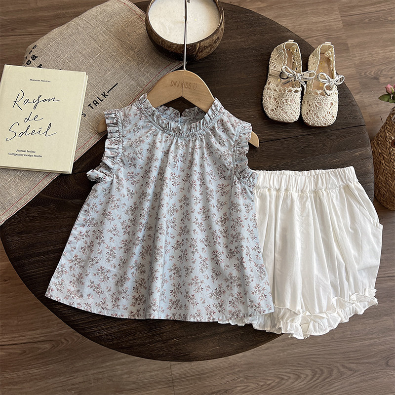 2025新款森系女童夏装套装：洋气时髦，让宝贝成为夏日小公主！-套装-淘宝好物网